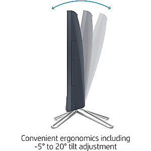 HP 22-Inch Full HD WLED All-in-One PC, Intel Celeron G5900T Dual-Core Processor, 16GB DDR4 RAM, 1TB PCIe NVMe M.2 SSD, Webcam, DVD-RW, Mouse & Keyboard Combo, Windows 10 Home, Blue