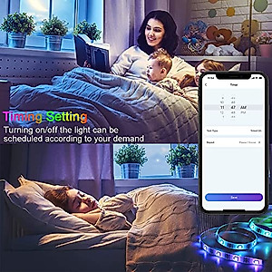 QZYL LED Lights for Bedroom 100 FT(4 Rolls), LED Strip Lights with App Control, Sync to Music 5050 RGB LED Lights with 44 Keys IR Remote, LED Lights for Room Party Home Decorations