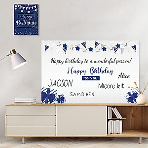 SULICRE Jumbo Birthday Card, 22 x 14 Inch Extra Large Greeting Card for Women Men Boss, Happy Birthday Giant Guest Book, Oversize Birthday Party Signs Decorations Supplies