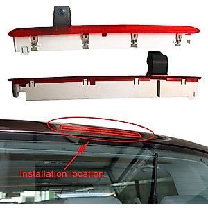 Car Third Roof Top Mount Brake Lamp Camera Brake Light Rear View Backup Camera for VW T6 Bus Transporter Business(1 Door) ab 2016 Bj (NO.1 Backup Camera)