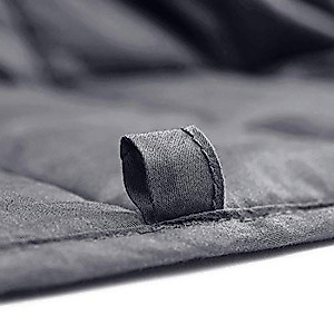 YnM Exclusive 15lbs Weighted Blanket, Smallest Compartments with Glass Beads, Bed Blanket for One Person of 140lbs, Ideal for Twin or Full Bed (48x72 Inches, 15 Pounds, Dark Grey)