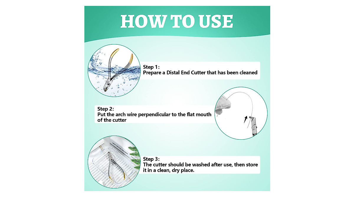 Stainless Steel Braces Wire Cutter for Orthodontic Archwires | Nuanchu