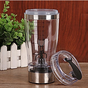 Electric Protein Shaker Blender My Water Bottle Automatic Movement Vortex Tornado 450ml Free Detachable Smart Mixer Cup