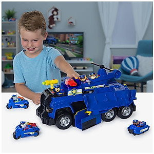 Paw Patrol, Chase’s 5-in-1 Ultimate Cruiser with Lights and Sounds, for Kids Aged 3 and up