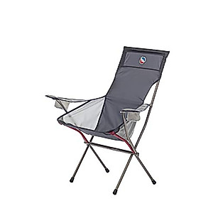 Big Agnes Big Six Armchair - High & Wide Luxury Camp Chair, Asphalt/Gray