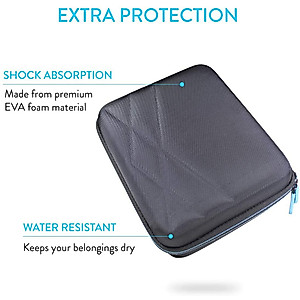 TUDIA EVA Large Empy Hard Case for Dungeons & Dragons RPG Game Accessories, Spell Cards, Dices, Mini Figures, Tokens (Large) [Case ONLY, DND Accessories NOT Included]