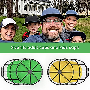 Baseball Hat Washer Cage, Hat Cleaners for Dishwasher Washing Machine, Fit for Adult/Kid's Hat Washer Frame Cage, Hat Protector Racks, Black