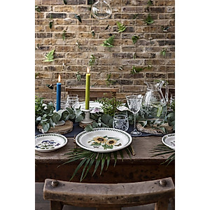 Portmeirion Botanic Garden Highball Glasses | Set of 4 Tall Drinking Glasses | Ideal for Whiskey, Juice, or Cocktails | 15 Oz Whiskey Glasses with Assorted Motifs