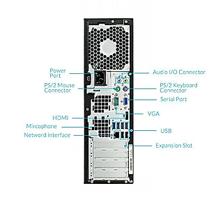 HP Compaq Desktop Computer Pro 6300 SFF Intel Core i5-3470 3.20GHz 8GB DDR3 Ram 1TB Hard Drive DVD-Rom Windows 10 Home (Renewed)