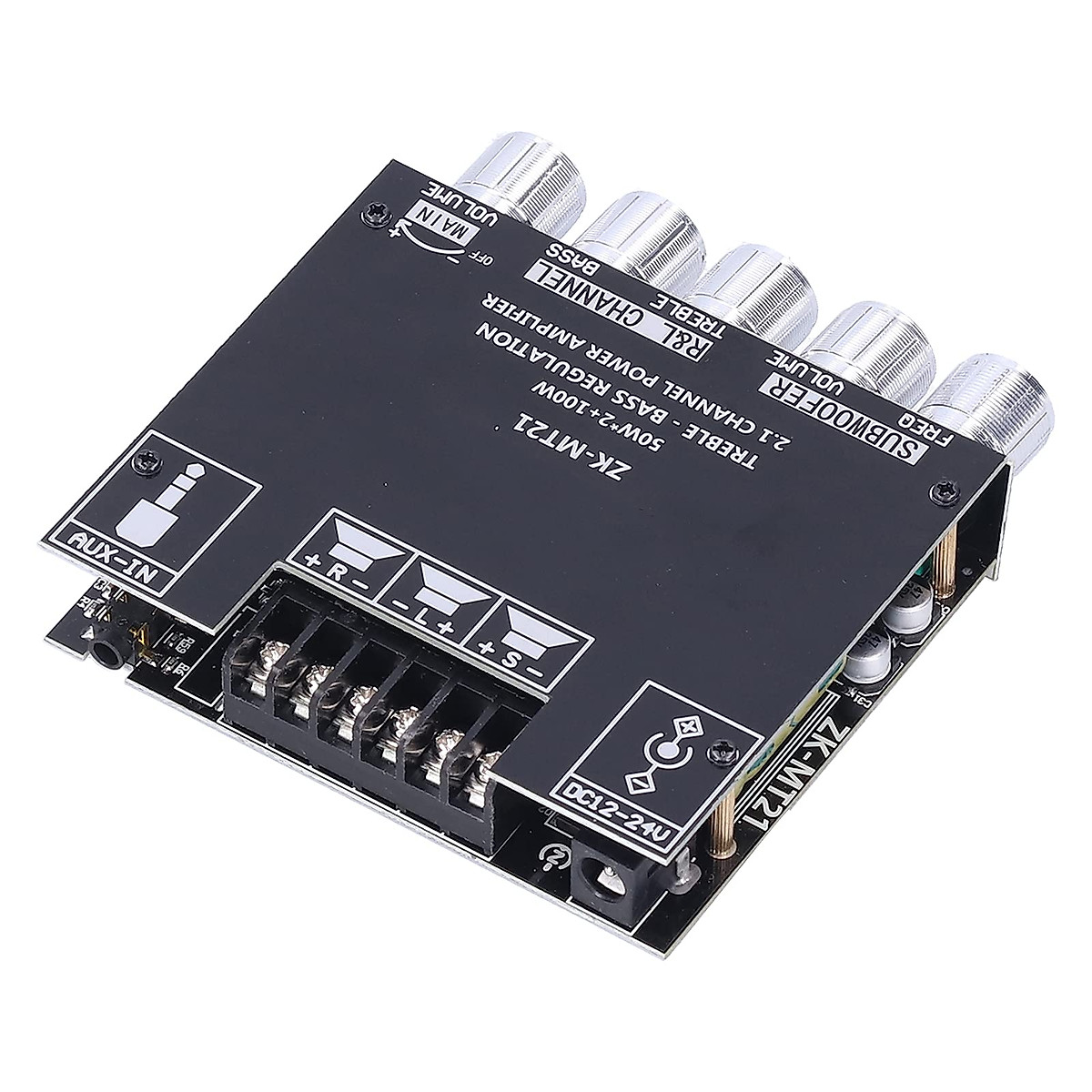 Hilitand 2.1 Channel Digital Power Amplifier Module, 20W x 2, BT 5.0, Surface Mount, Voltage: 12-24V, Impedance: 4-8 Ohm, For 20-100W Speakers, Hilitand57pec09ka8