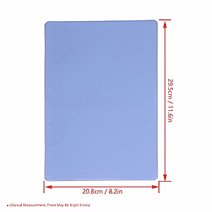 Kids Clipboard, Easy to Clean Convenient Clipboard Soft Plastic with Scale for Writing for Drawing(EVA Exam Pad A4-Athens Blue)