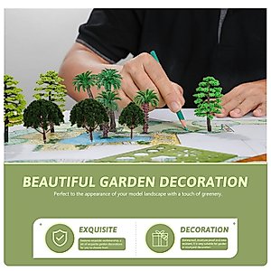 DOITOOL Model Trees Rainforest Diorama Supplies 20Pcs Scale Trees Miniature Craft Mini Trees for Crafts Miniature Tree Diorama Models Model Model Trees Model Train Scenery