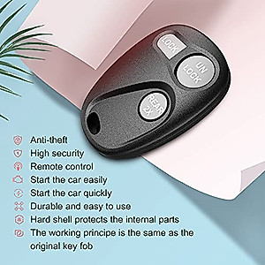 VOFONO 3 Buttons Keyless Entry Remote Control Key Fob Car Remote Fits for Chevrolet Tahoe 1997-2000/Suburban 1997-1999/Yukon1997-1999/Express 1997-2002 ABO1502T 16245100-29, 16245105