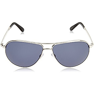Tom Ford Marko Aviator Sunglasses FT0144 58, Silver, 58-13-140