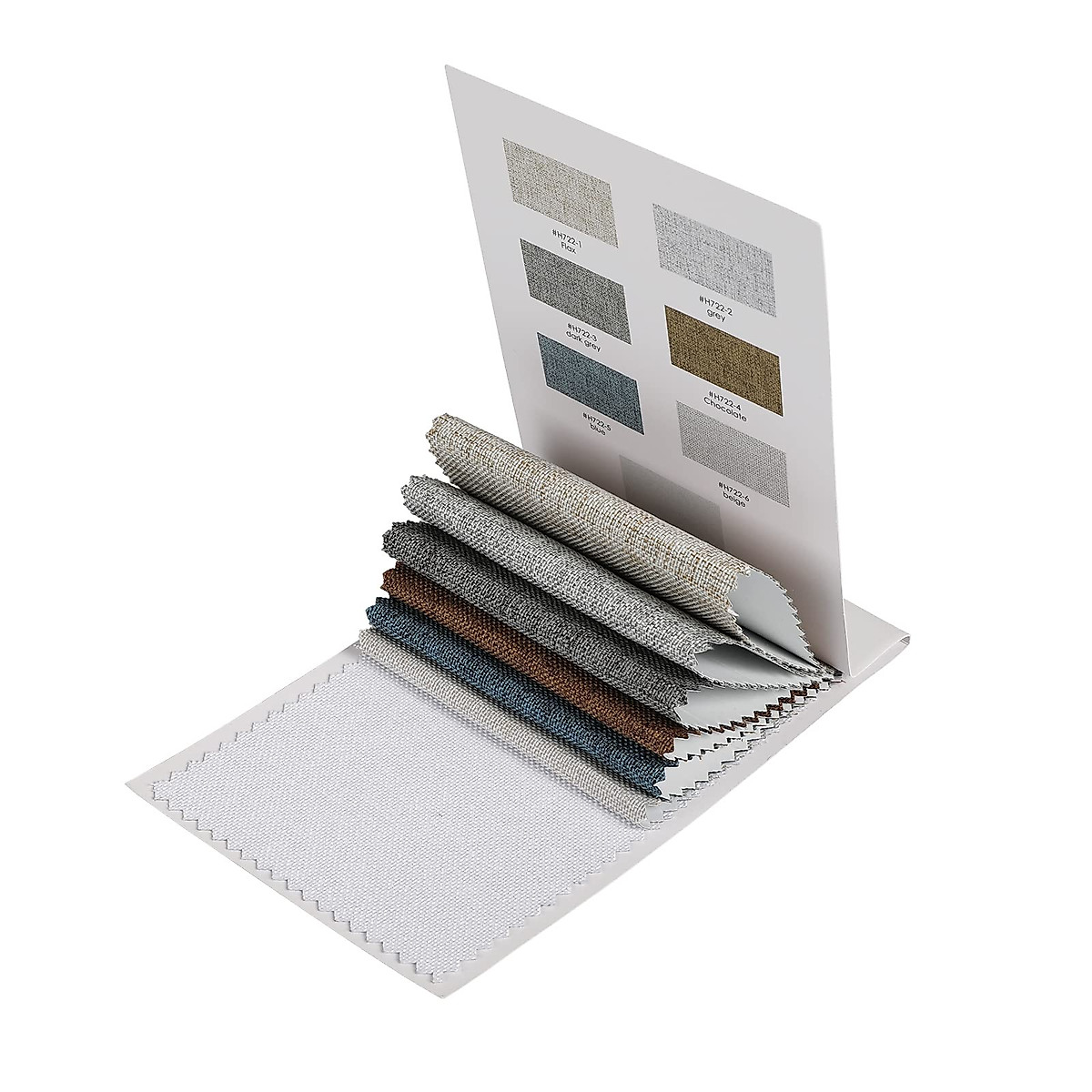 ChadMade Madia Series Linen Polyester Blend Fabric Swatches Sample Book