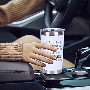 LEIOH Gifts for Mom from Daughter, Son,Kids,Husband - Christmas Gifts for Mom,Wife,Women - Best Birthday Gifts for Mom,Mother - Mothers Day Birthday Gifts - Funny Mom Gifts - 20 Oz White Tumbler