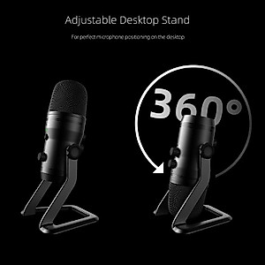 n/a USB Recording Microphone Computer Podcast Mic for Four Pickup Patterns for Vocals, Gaming, Zoom-Class