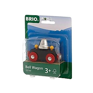 Brio World - 33749 Bell Wagon - Interactive Train Toy for Kids | Develops Motor Skills | Compatible with BRIO Railway Toys | Ideal for Ages 3 and Up