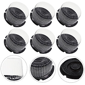 Zerodeko Cake Boxes 10Pcs Cake Carrier Transporter 6 Inch Portable Clear Cake Box With Dome Dessert Keeper Bread Saver Cupcake Container Cheesecake Dome Cake Container Cake Boxes Cupcakes