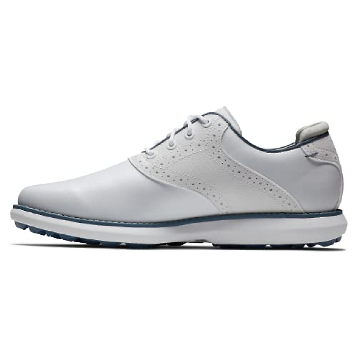FootJoy Women's Traditions Spikeless Golf Shoe, White/White, 7