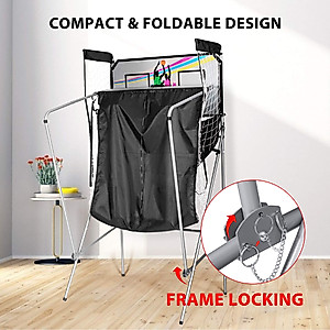 VIVOHOME Foldable Dual Shot Basketball Arcade Game Electronic for 2 Players with 8 Game Modes, 4 Balls and LED Scoring System Arcade Sounds Adults Indoor Outdoor