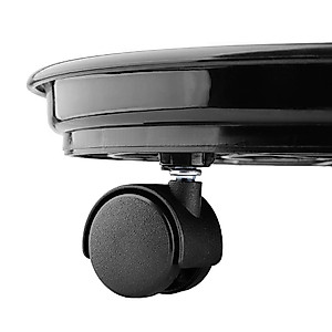 TiTa-Dong 2 Pack Plant Caddy, Round Potted Plant Stand on Wheels, Heavy Duty Flower Pot Rack on Rollers Dolly Trolley Saucer Tray Pallet with Universal Wheels for Indoor Outdoor Home Garden,11.8"