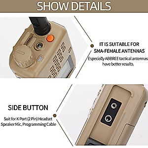 Baofeng AR-152 Ham Radio 10W High Power Tactical Two Way Radio with 12000 mAh Rechargeable Larger Battery Handheld Long Range Walkie Talkies Full Kit