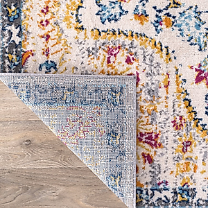 Rugshop Vintage Distressed Bohemian Area Rug 5' x 7' Gray