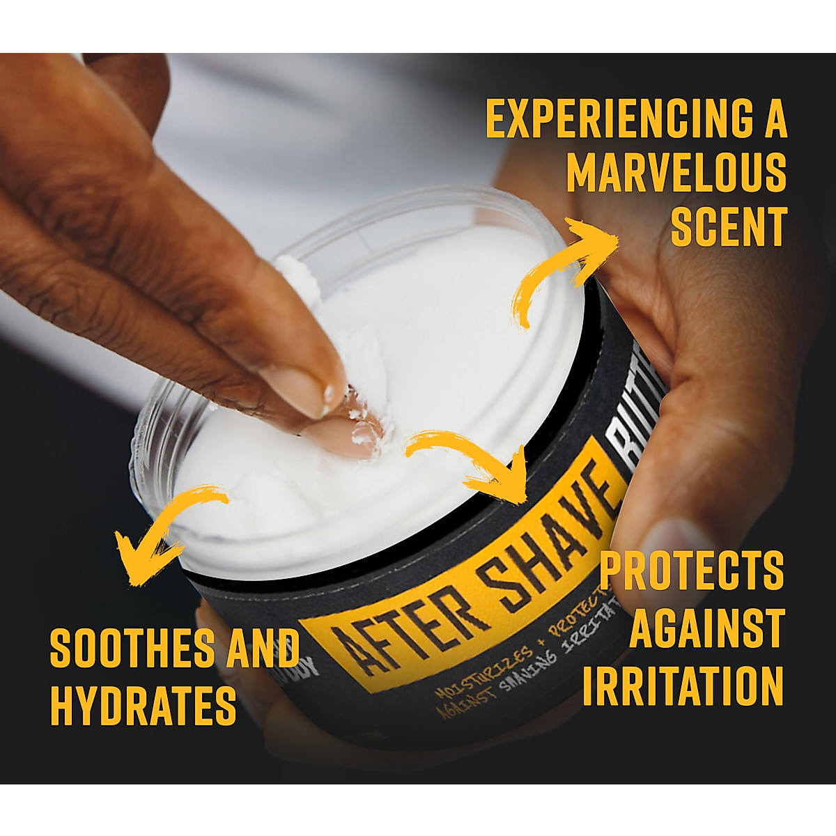 The Cut Buddy After Shave Butter for Men & Women, Moisturizer with Shaving Razor Bump Defense, Witch Hazel, Shea Butter, Ginger & Willow Bark, 8 Fl Oz