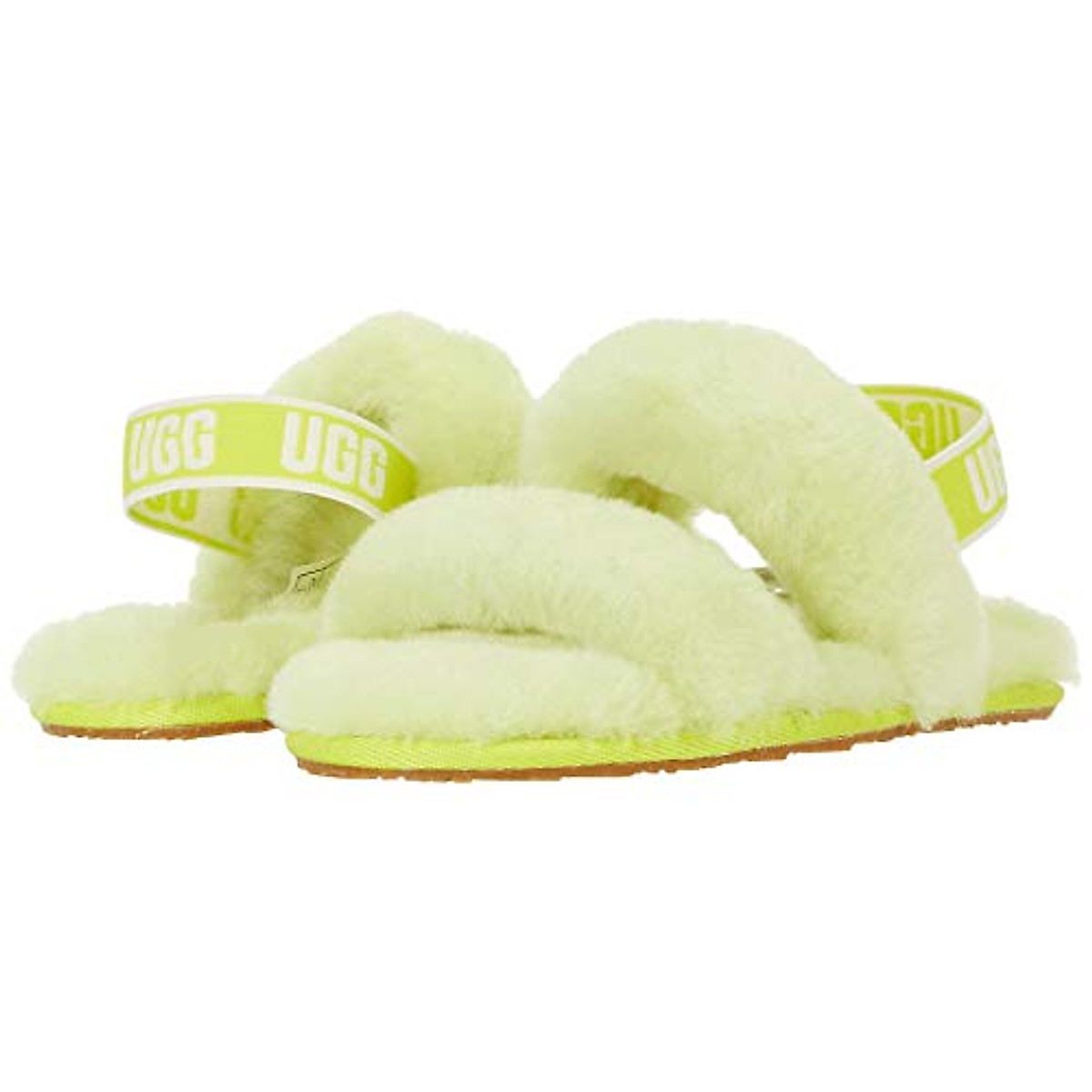 UGG boys T Oh Yeah Slipper, Sulfur, 11 Little Kid US