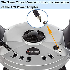 VHBW Replacement for Celestron Power Adapter 12V 5 Amp 18780 Compatible with with CGE, CGEM II CPC CGX L Series
