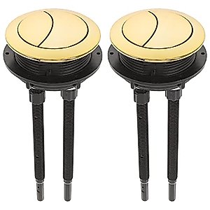 Toilet Valve Flusher Replacement Kit: 2PCS Dual Push Flushing Toilet Tank Buttons with Thread Diameter Toilet Tank Replacement Kit - Dual Flush Toilet Button