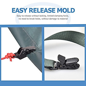 BESPORTBLE 20pcs Tent Buckle Clip Tent Clamps Tent Tarp Clips Tarp Clips for Outdoor Awning Tent Clips Tent Fasteners Awning Tent Fixers Canopy Tarp Clips Windproof Tent Clips
