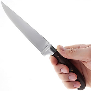 Best fixed knife with Wood Handle - Cool Knives for Indoor and Outdoor Cooking Carving Slicing Cutting - Chopping Meat Turkey Vegetables - Camping Hiking Survival 3286