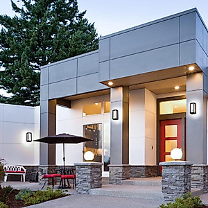 Phenas 18W Motion Sensor LED Wall Light Outdoor Dusk to Dawn Light Sensor LED Wall Sconce Light Waterproof LED Wall Lamp for Patio Porch Courtyard Garden Backyard Villa, Cold White