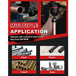 EZARC Tungsten Carbide Deburring Chamfer Tool, External Rotary Deburring 1/4 inch Hex Shank Remove Burr, Repair Tools for Damaged Metal Steel Screws, Bolts and Fasteners