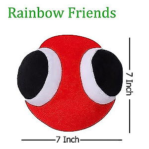 Sokmrus 3pcs Rainbow Friends Plush, Cyan Plush, Lookies Plush, Yellow Rainbow Friends Chapter 2 Plushies (3pc)