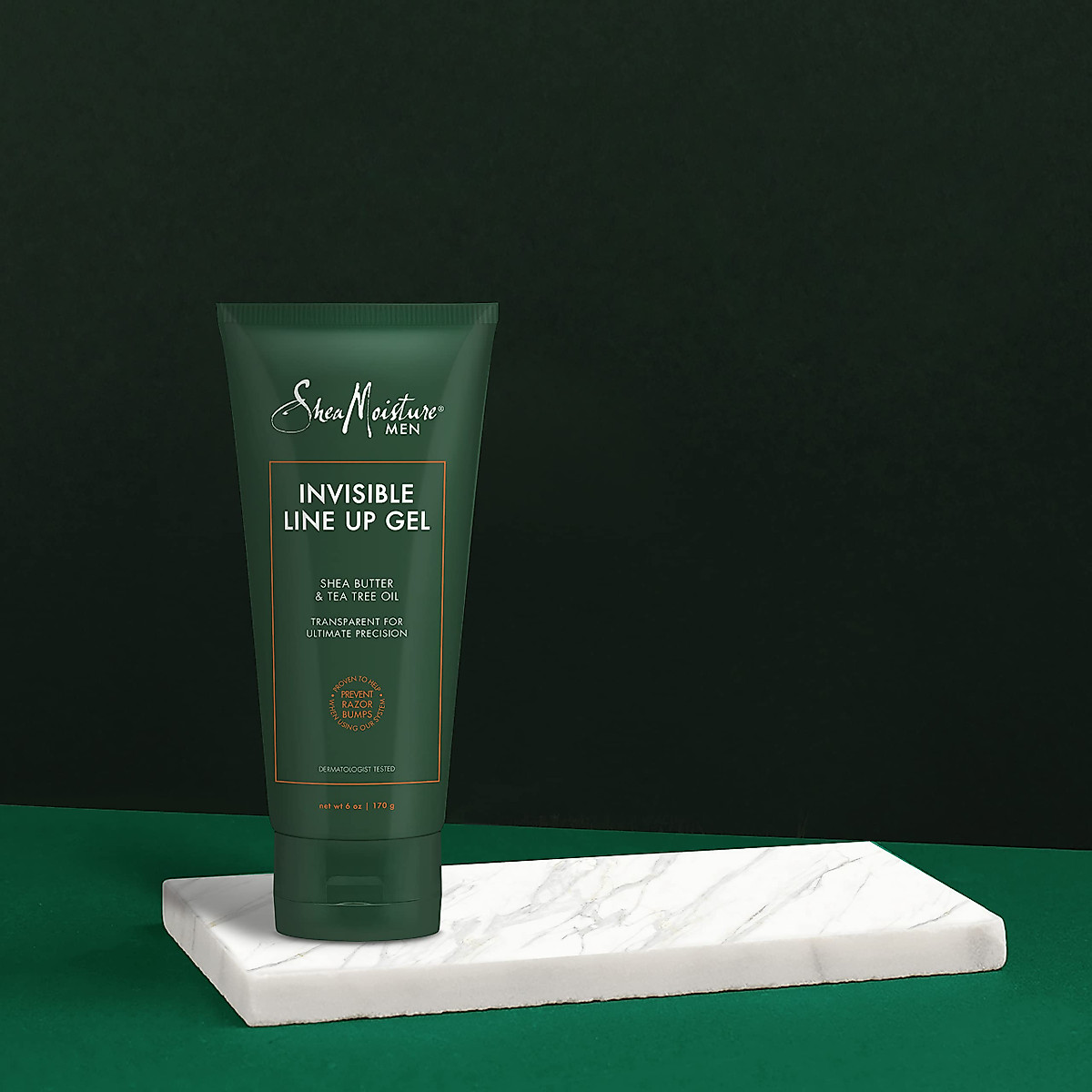SheaMoisture Men Invisible Line Up Shave Gel For Smooth Skin Dermatologist-Tested Skin Care Proven to Prevent Razor Bumps When Using Our System 6 oz