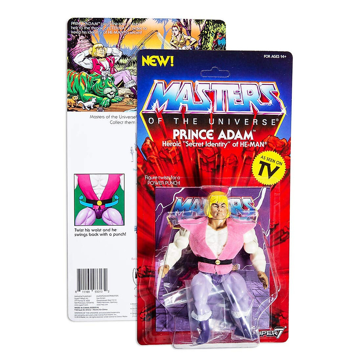 Super7 Masters of The Universe Vintage Collection Action Figure Prince Adam 14 cm