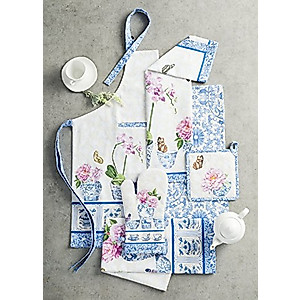 Maison d' Hermine Dish Cloth 100% Cotton Set of 3 Quick Drying Dish Towels for Gifts, Restaurant, Dining, Kitchen, Wedding, Parties & Tea, Canton - Spring/Summer