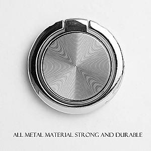[2 Packs] CD Textures Cell Phone Ring Holder Stand, 360 Degree Rotation Finger Ring Kickstand with Polished Metal Phone Grip for Magnetic Car Mount, Smartphone Accessories