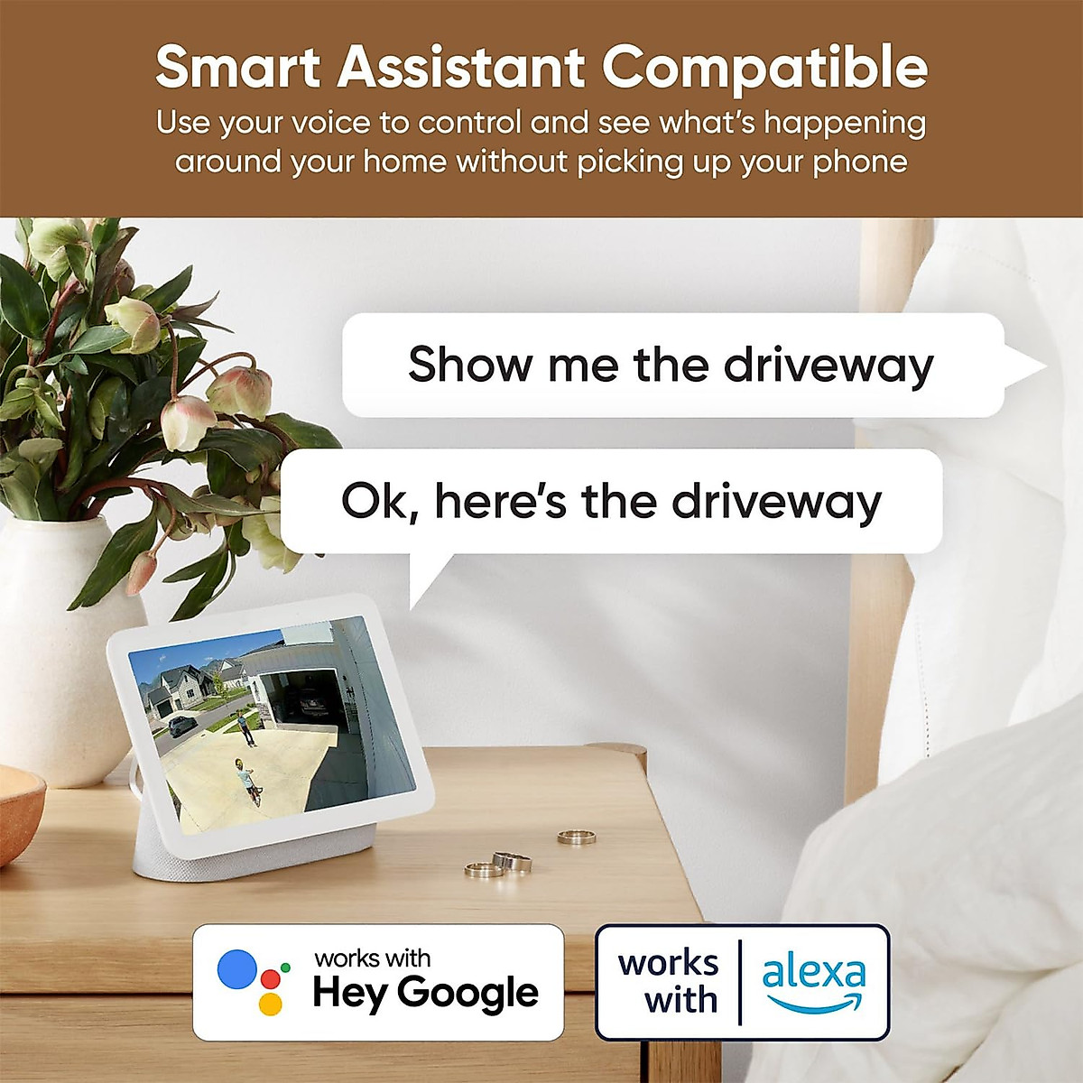 WYZE Cam v3, 1080P HD WiFi Wired Indoor/Outdoor Home Security Camera, Pet/Baby Monitor, Color Night Vision, 2-Way Audio, MicroSD Card Slot, Compatible with Alexa & Google - White