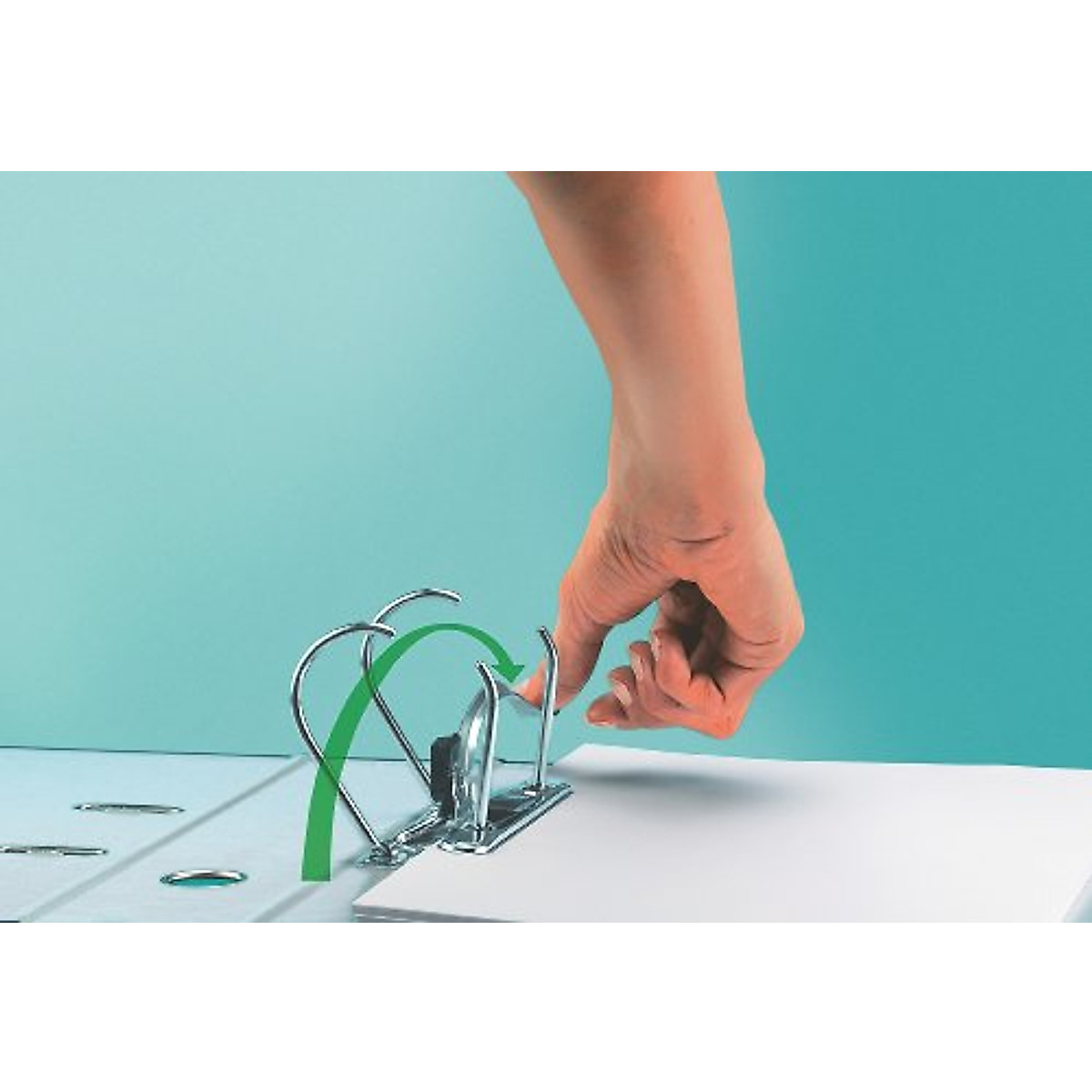 Leitz 2-Ring 3-Inch Premium Linen Textured A5 Sized European Binder, Black (1075)