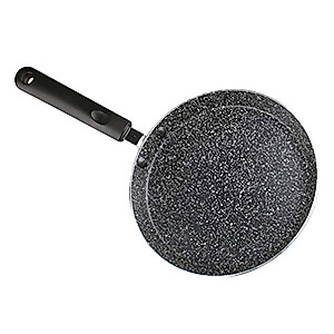 DOITOOL 6 Inch Metal Fry Pan Nonstick Frying Pan Egg Pan Skillet Practical Kicthen Cookware for Home Restaurant Black