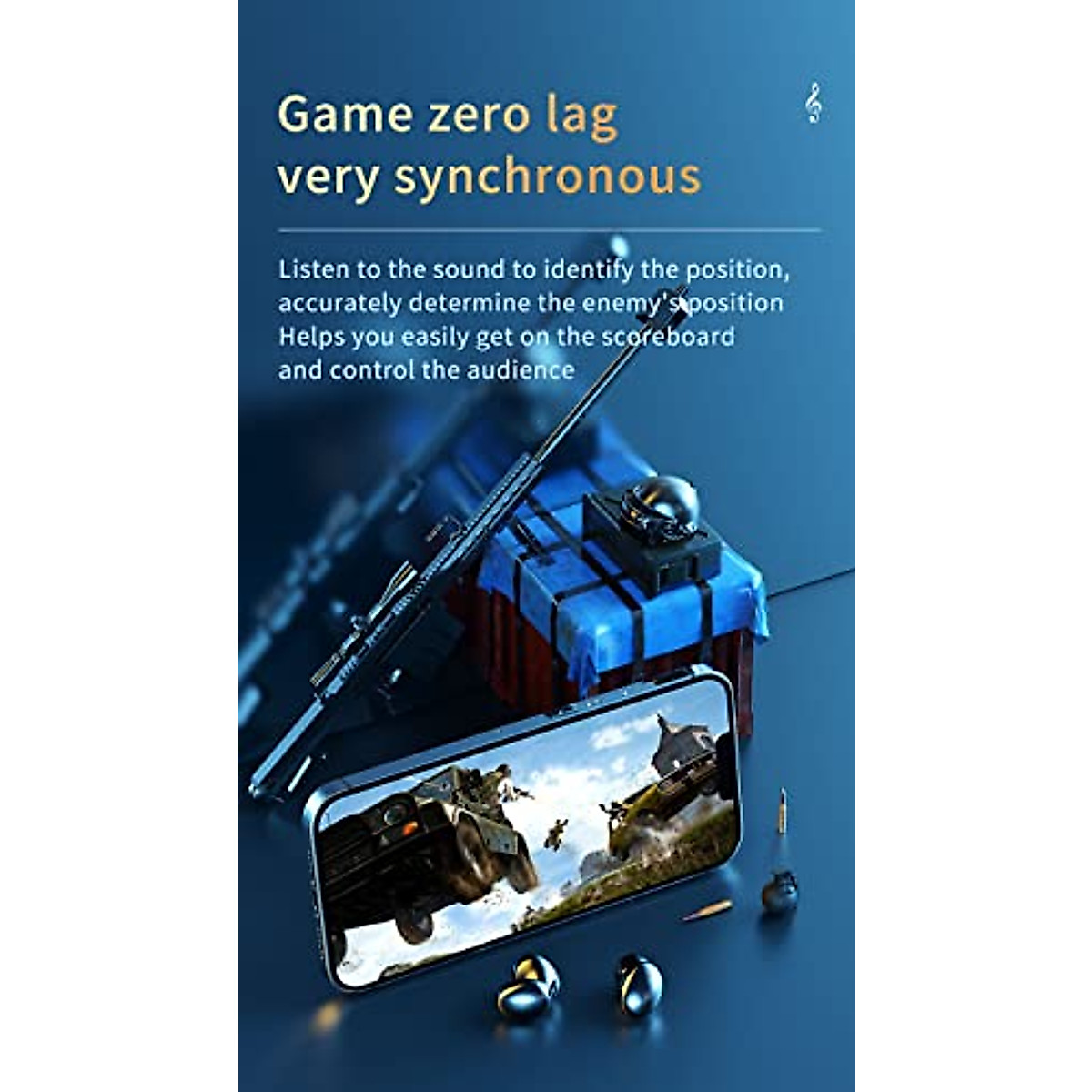 Bluetooth Headphones True Wireless Earbuds 48Hrs Playtime with Wireless Charging Case LED Power Display Wireless & Type-C Charging Waterproof in-Ear TWS Earphones for Phone Computer Laptop Sports m40