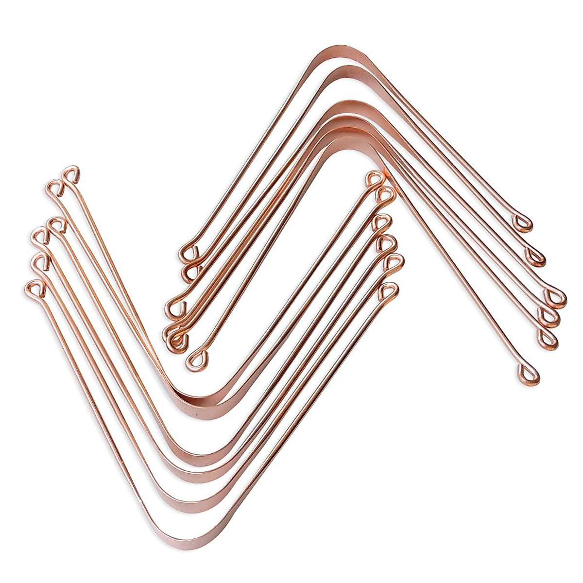 Pure Copper Tongue Cleaner, Set of 12, for Bad Breath Treatment Naturally