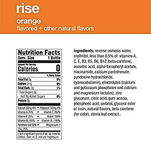 Vitaminwater Zero Rise Water, 16.9 Fl Oz (pack of 6)