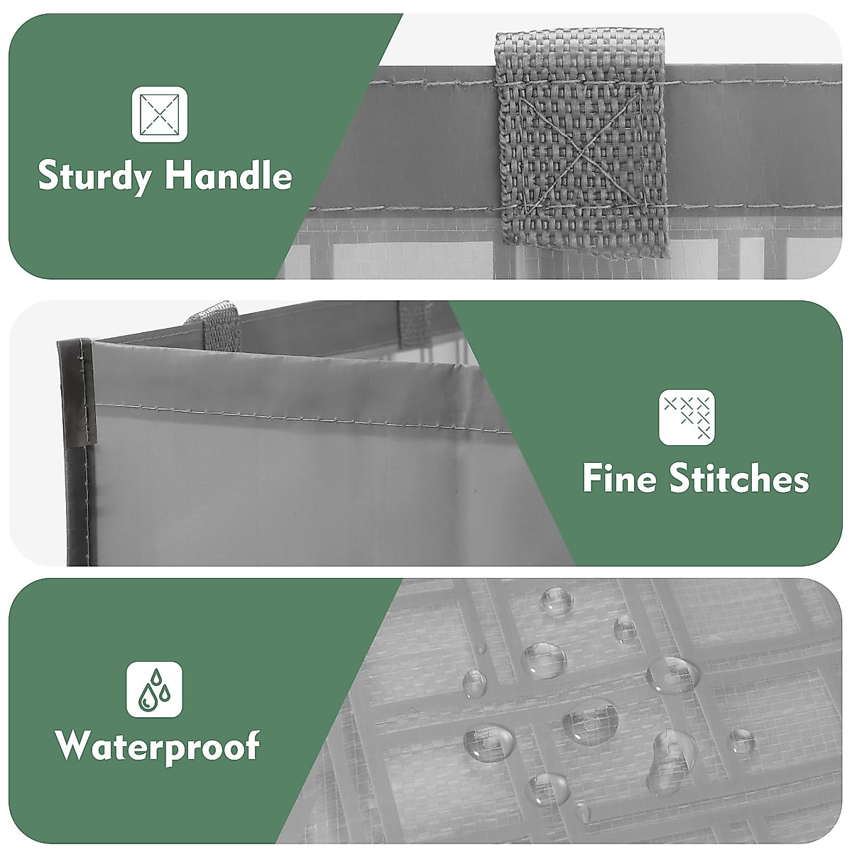 Lily queen Recycle Bin Bags for Kitchen Home Trash Cans Sorting Bins 12 Gallon Set of 2