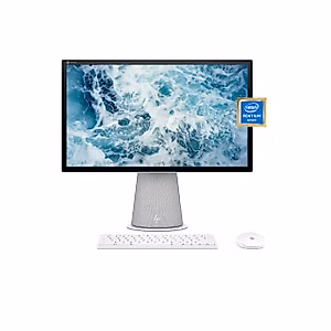 HP Chromebase 21.5" All-in-One Desktop, Intel Pentium Gold 6405U Processor, 4 GB RAM, 64 GB Storage, Rotating Full HD IPS Touchscreen, Chrome OS, Bluetooth Keyboard and Mouse Combo (22-aa0012, 2021)
