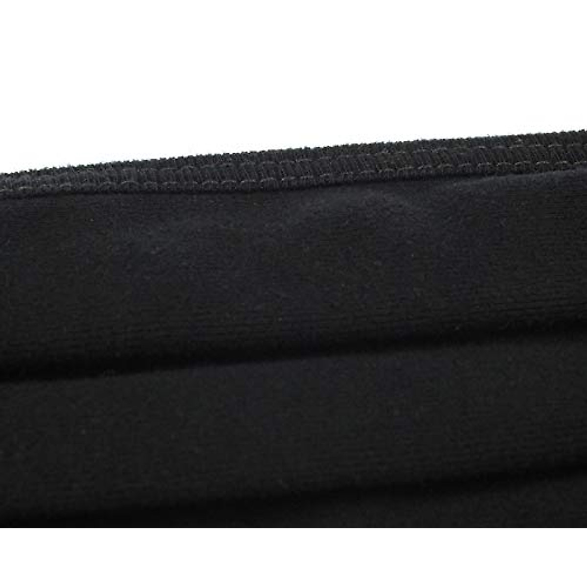 Reusable Face Mask Mouth Mask Pleated Black Cotton USA Made 1 Pack